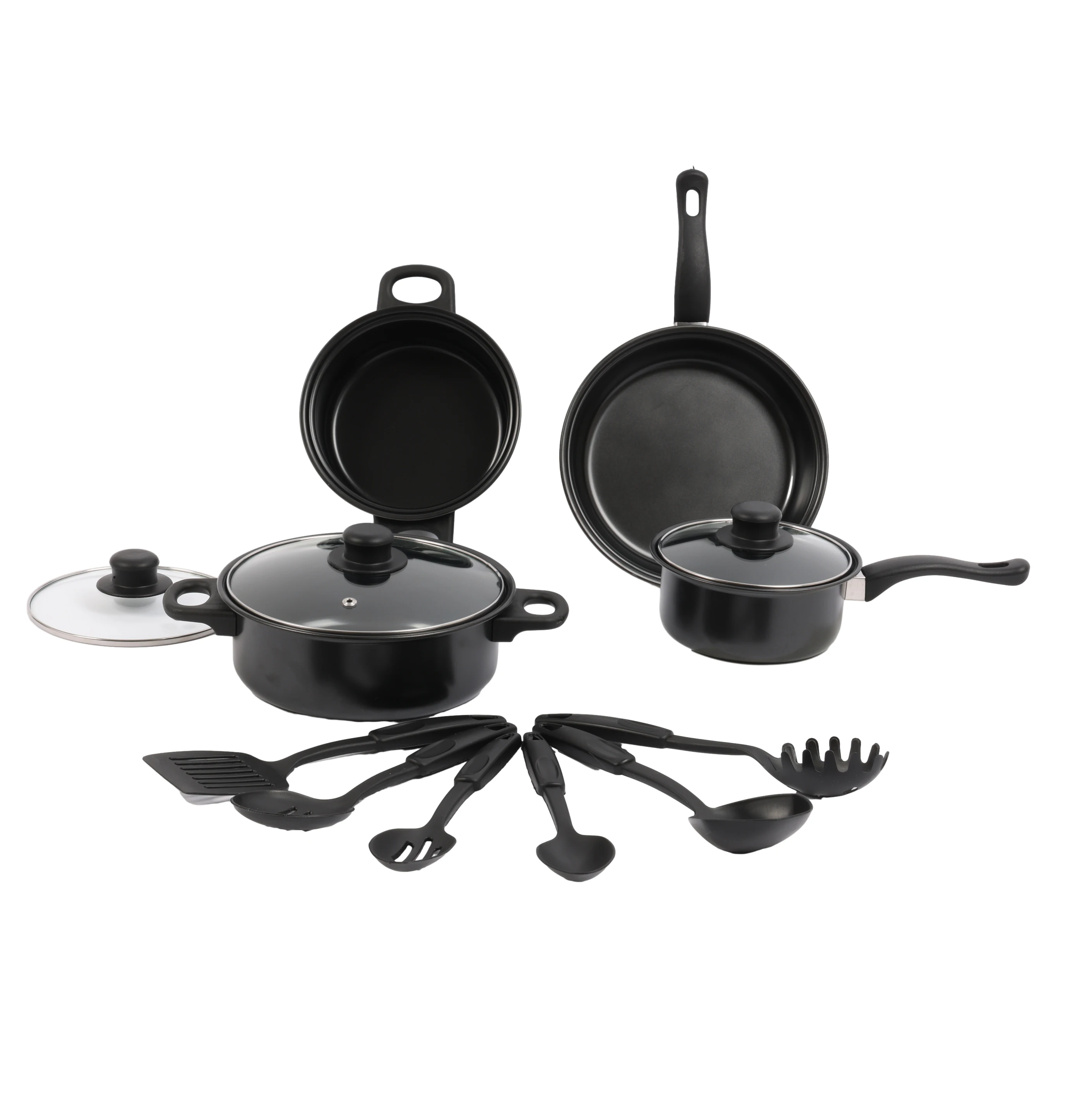 New Design Cookware Set Coating Granite Cookware Set With Silicone ...