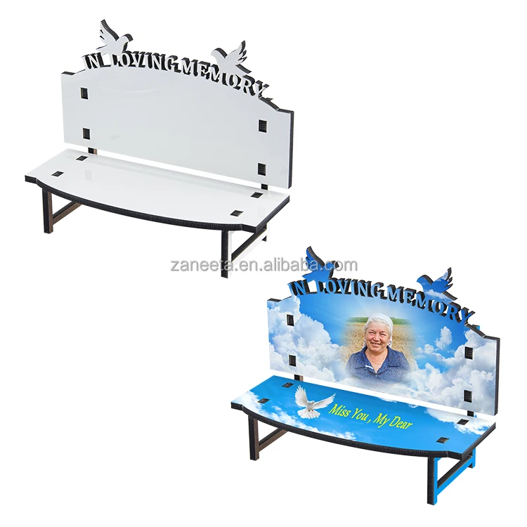 Personalized Sublimation Memorial Bench - Outdoor Decoration