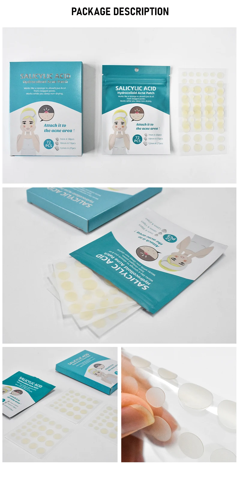 Hydro Colloid Hydrocolloid Blemish Pimple Patches Master Salicylic Acid ...