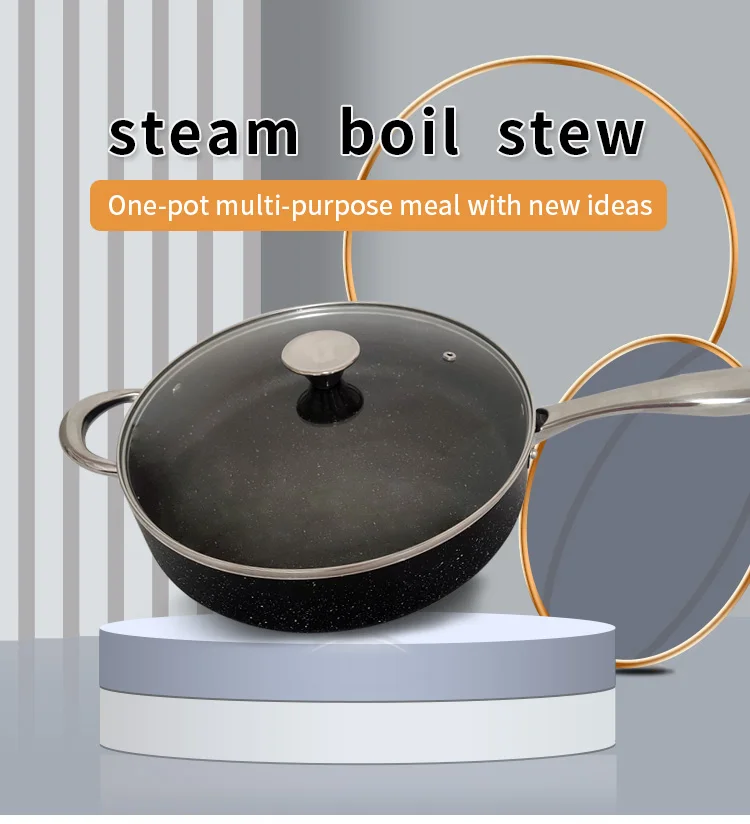 Multi-functional Frying Pan Pot Sets Non-stick Aluminum Alloy Gift Pot ...