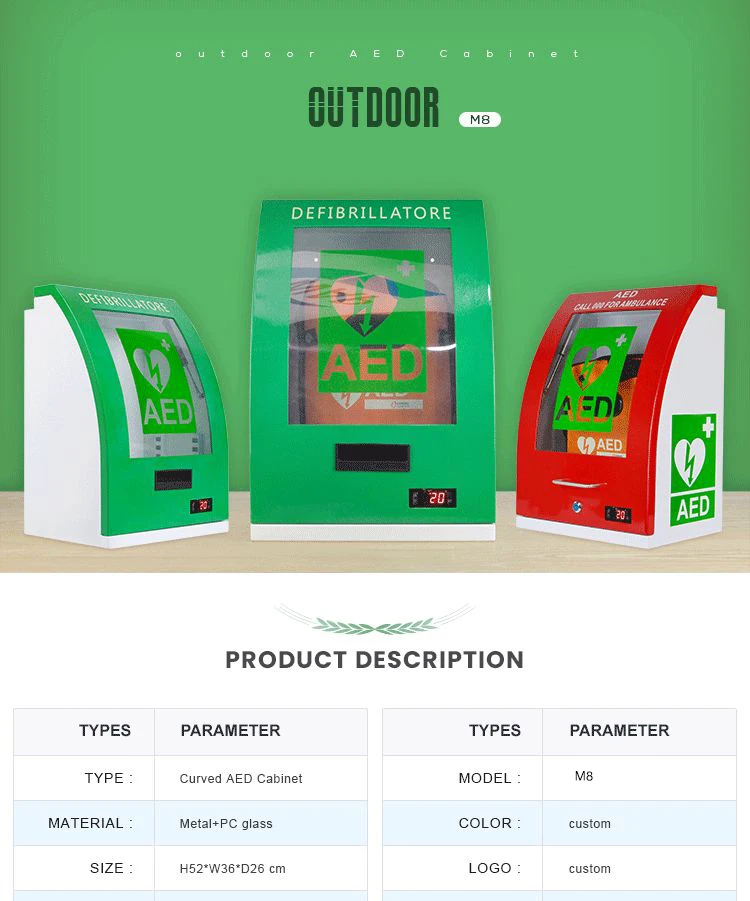 Custom LOGO First Aid Box Defibrillator System Aed Cabinet Box Aed ...