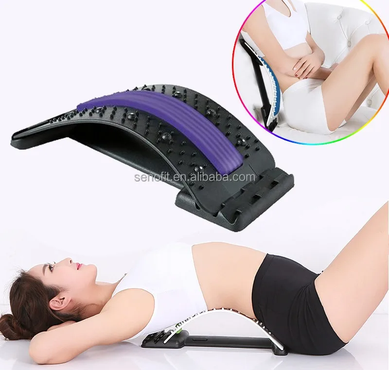 Home Fitness Lumbar Back Massager Lumbar Traction Device Waist Massager ...