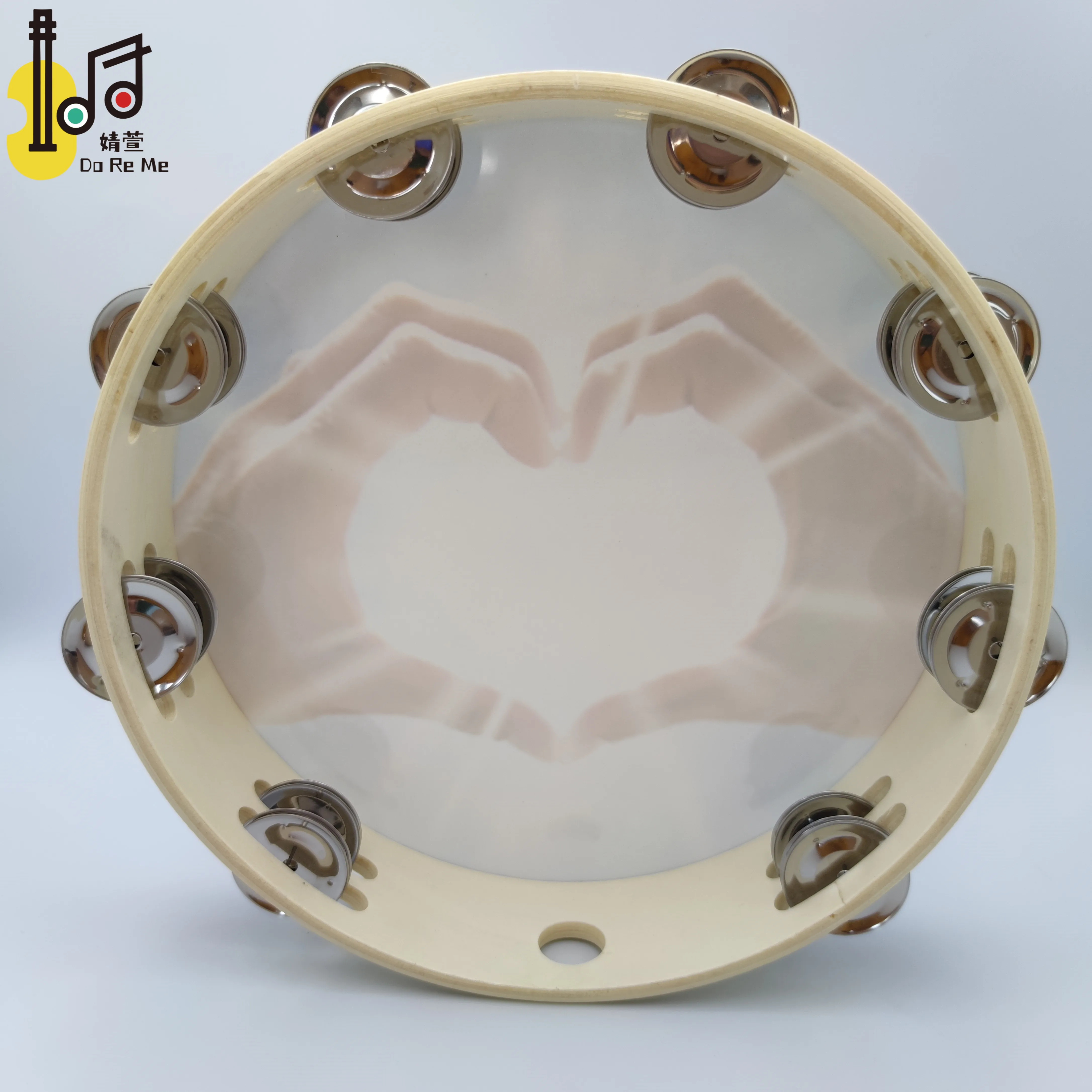 Customized 10 Inch Wooden Big Size Tambourine Wholesale - Buy Tambourin ...
