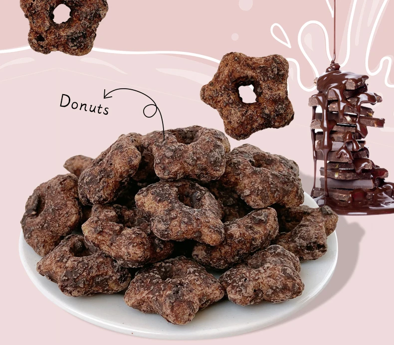 Laike Imported Korean Biscuits Pentacle Donuts Chocolate Snacks 76g ...