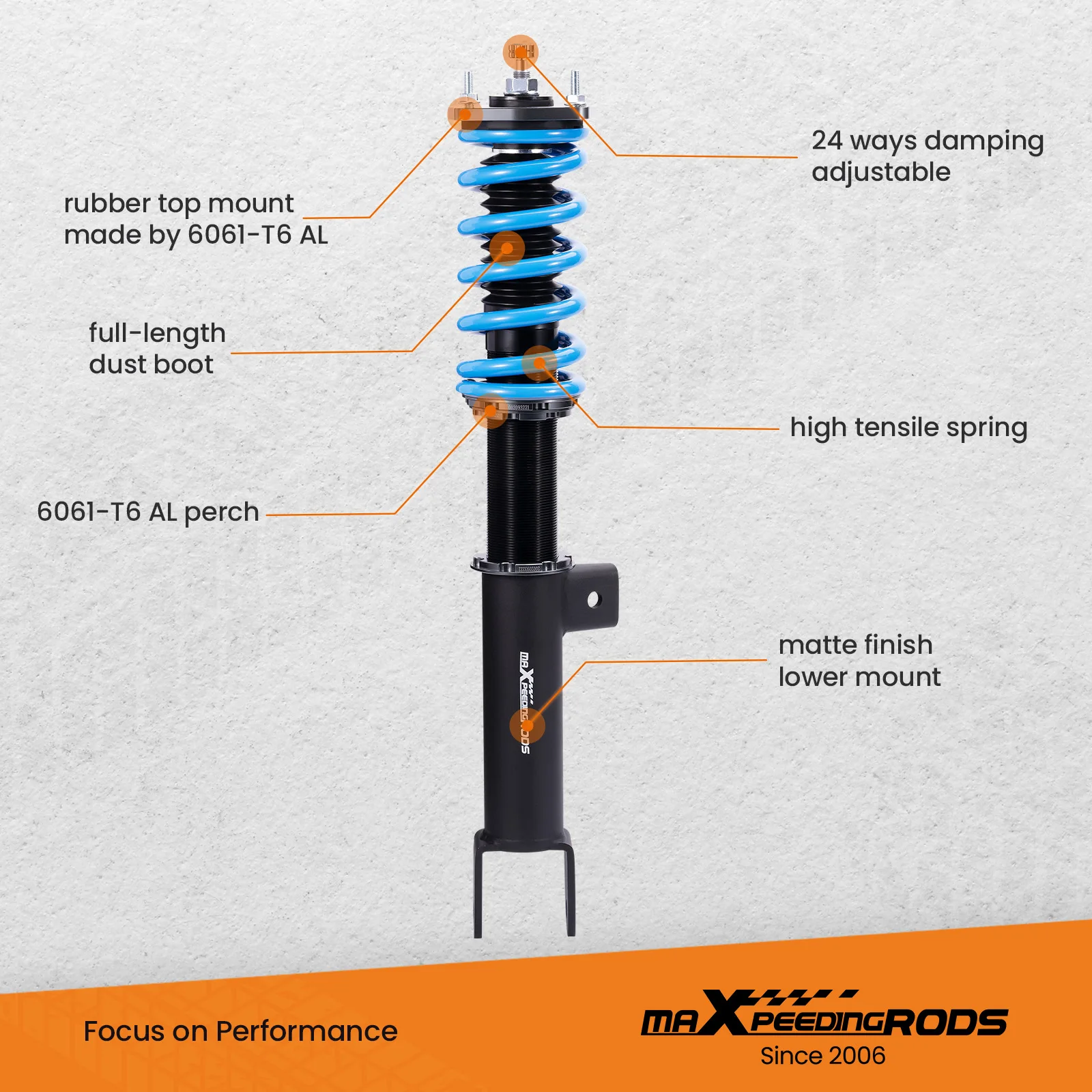 Maxpeedingrods Shock Absorbers for Tesla Model Y RWD 2020+