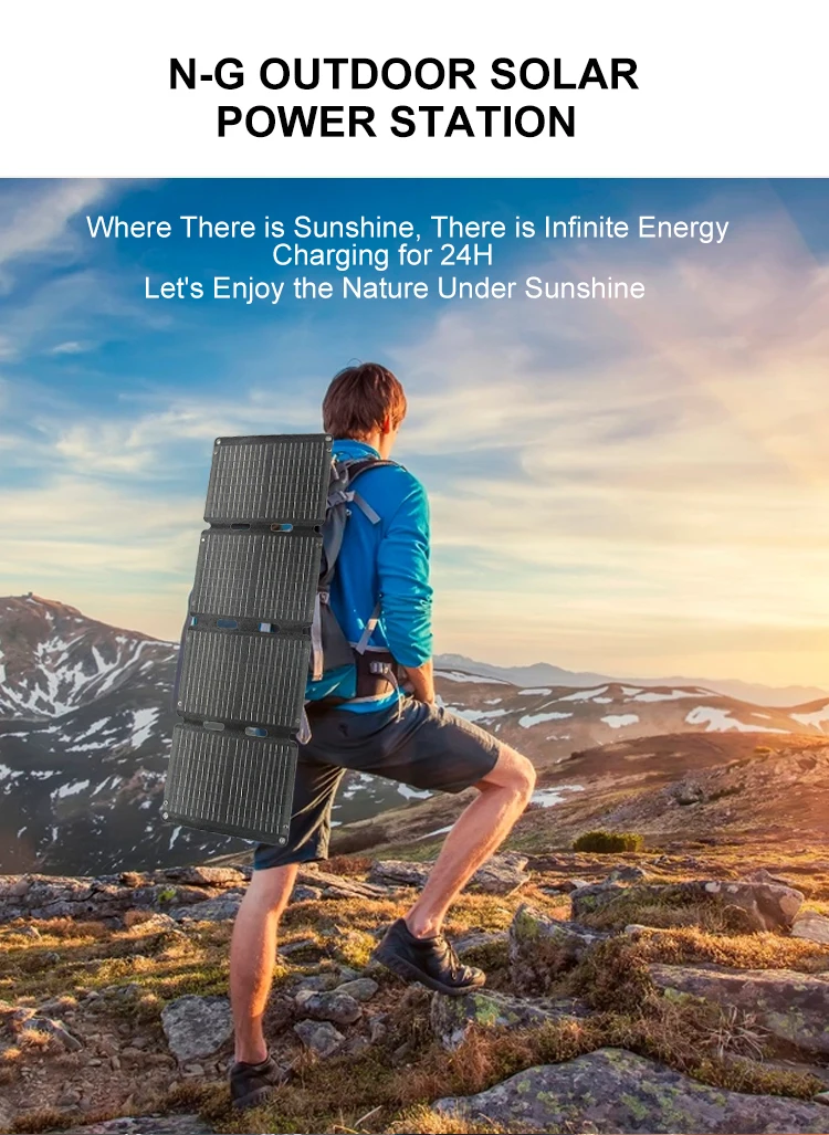 TAICO Solar Panels 60W - Portable, High Efficiency Power