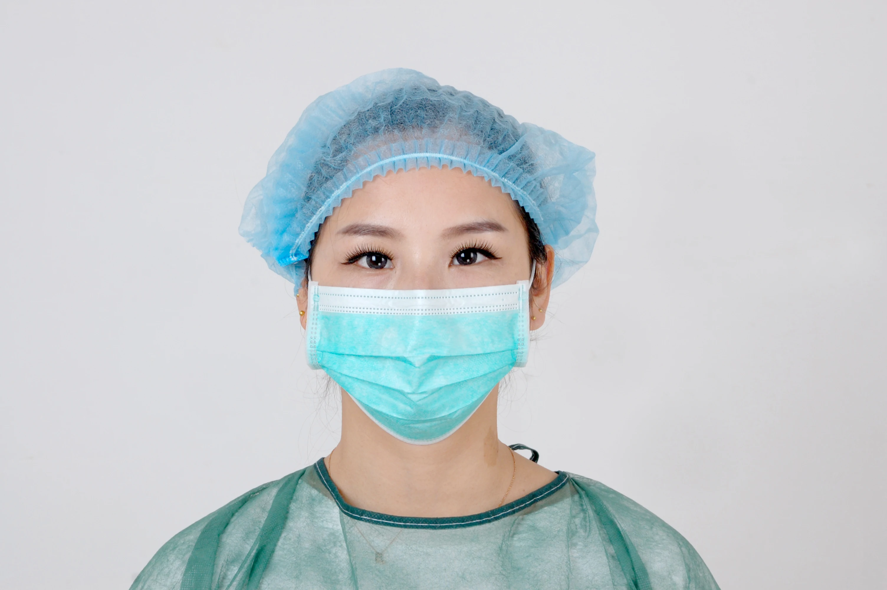 Mob Dust Caps Disposable Medical Non Woven Strip Cap Bouffant Head ...