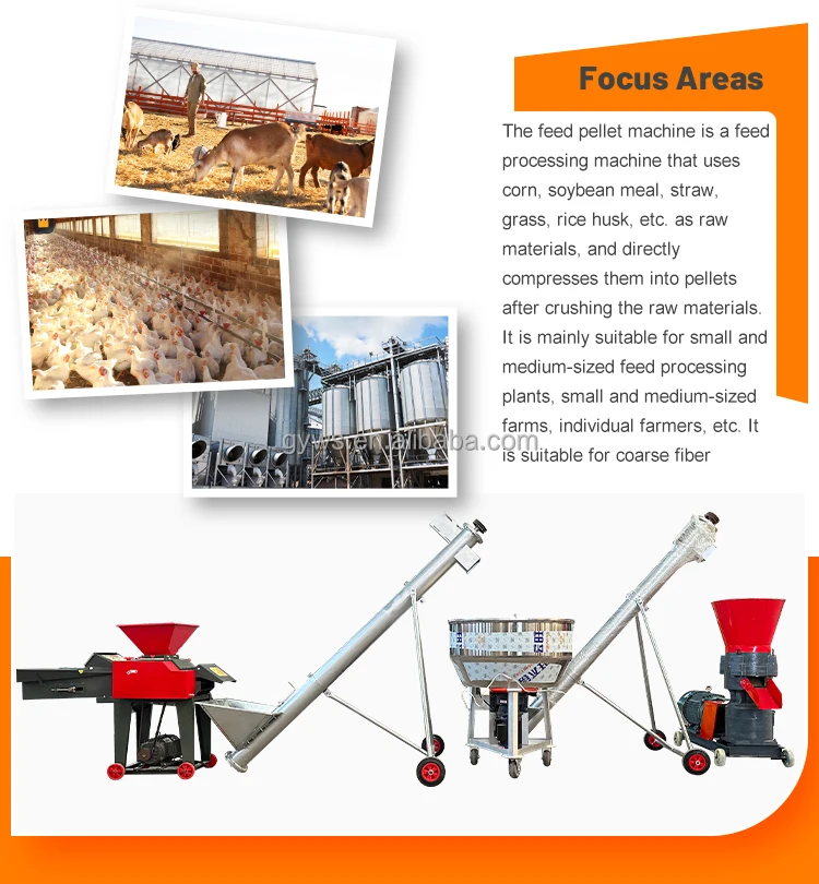 Animal Feed Processing Machines Making Pelletizer Chicken Cattle Small ...