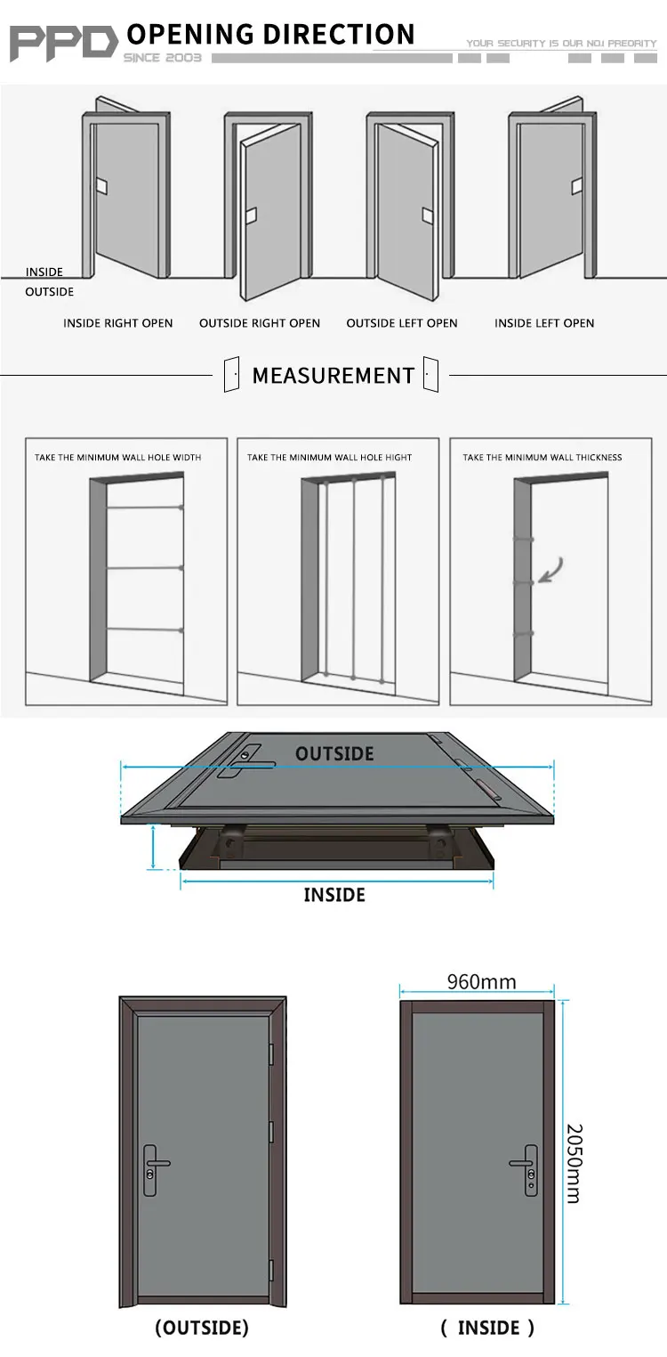 Exterior Main Entrance Doors Modern Stainless Steel Security Front ...