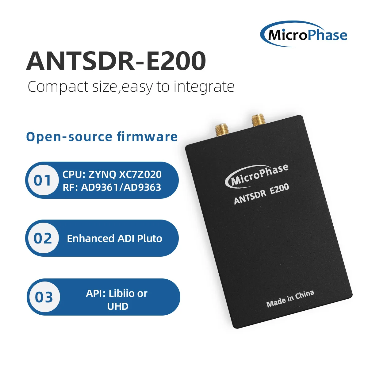 MicroPhase Software Defined Radio Demo Board ANTSDR E200 openwifi UHD ...