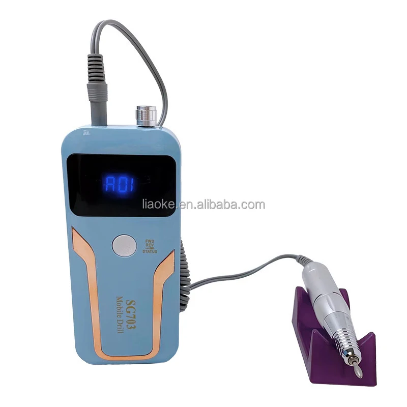 Sg703 Professional 35000rpm Rechargeable Mobile Nail Drill Machine ...