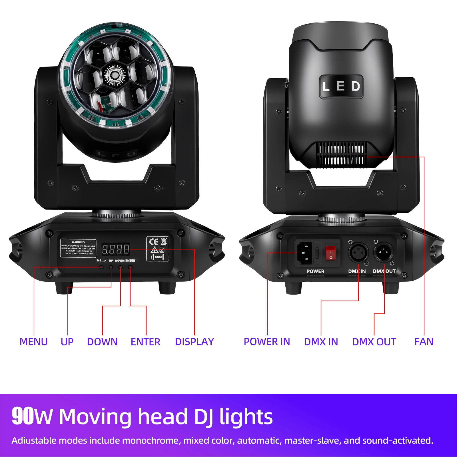 Supply Six Bee-Eyed LED 90W RGBW High-Definition Stage Light Bar DMX512 ...