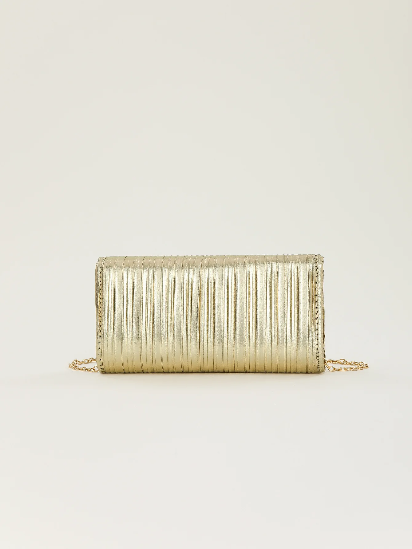 Designer Dasein Women Handbag Pleated Envelope Golden And Sliver Shade ...