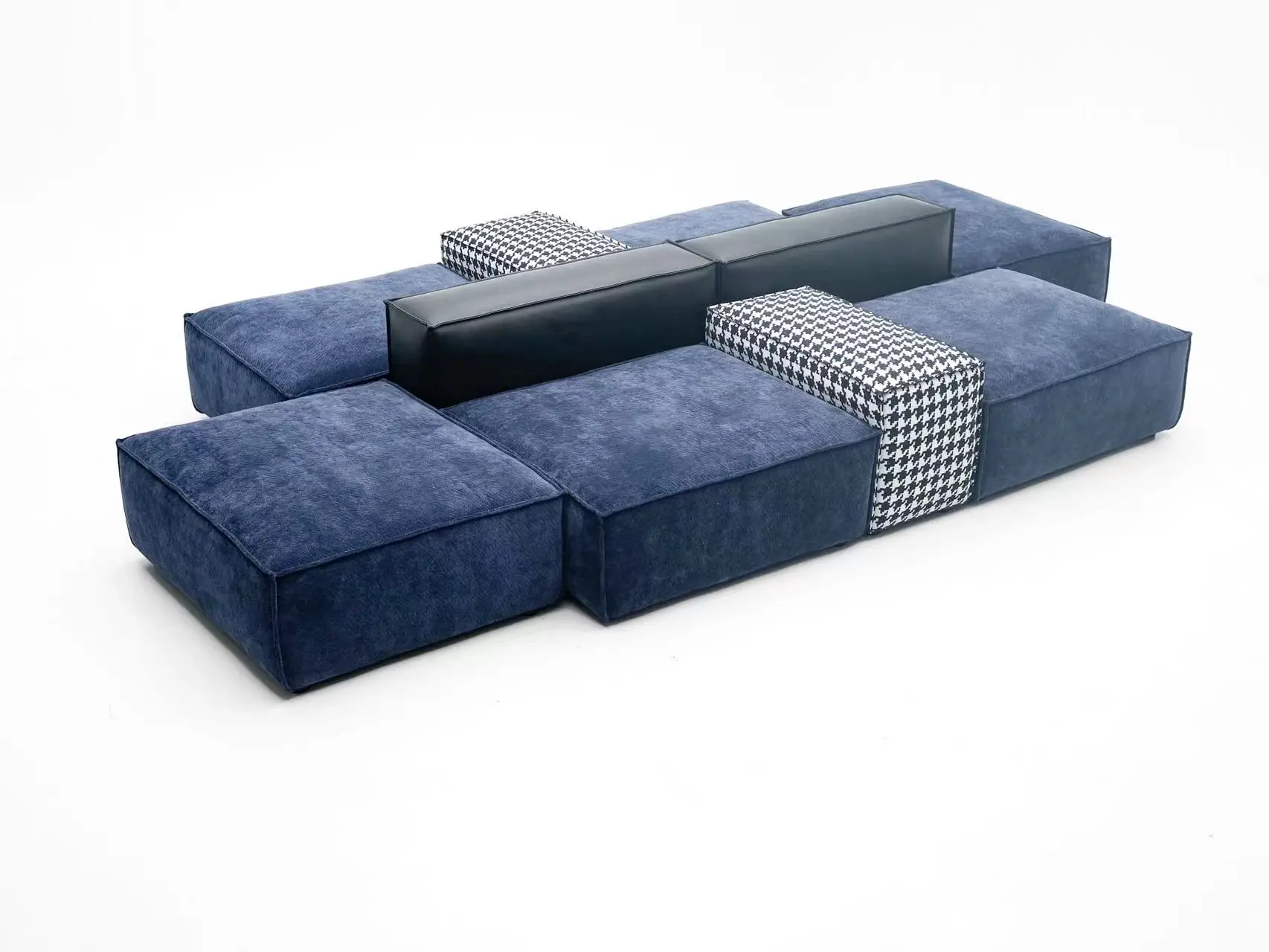 Modern Minimalist Style Modular Sofa Couch Customized Fabric Square ...