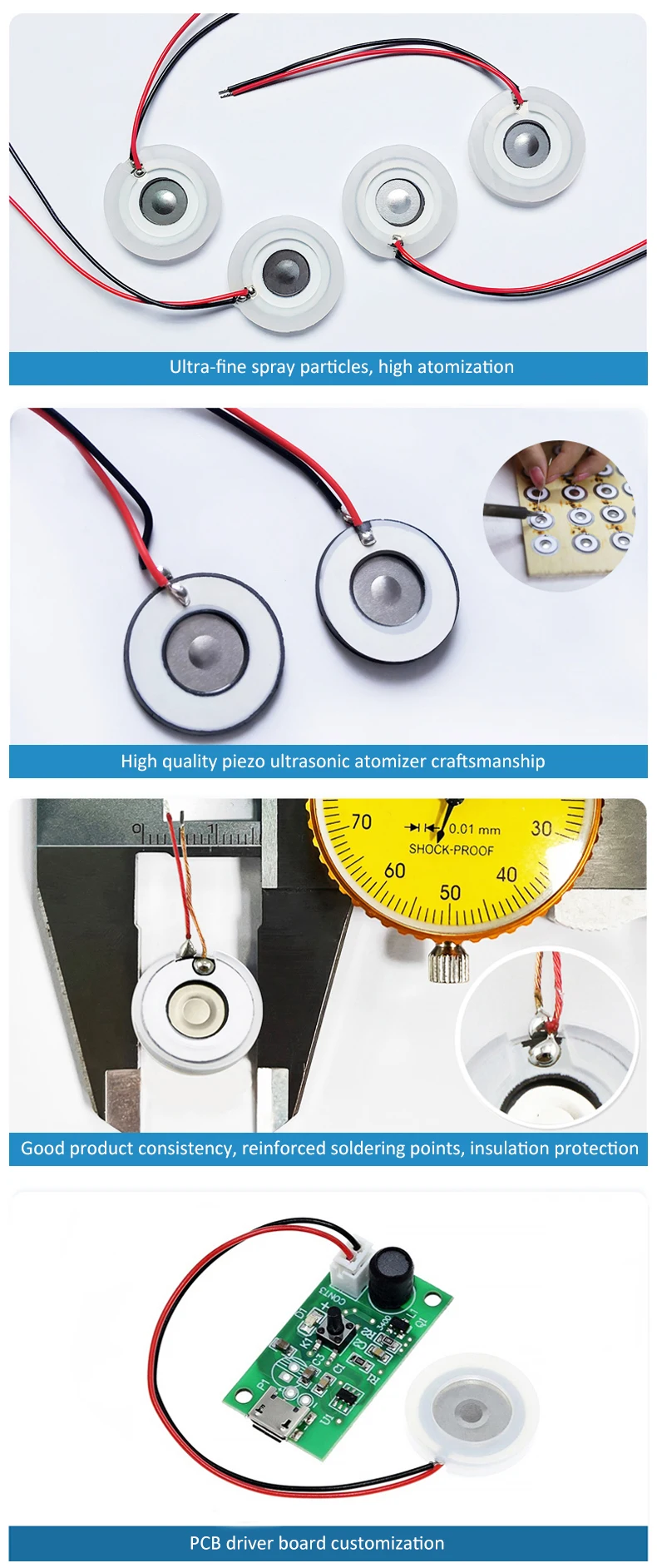ISSR 12V microporous ultrasonic humidifier mist maker ultrasonic mist ...