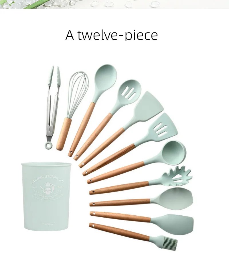 Factory Wholesale High Quality Kitchen Tools Cooking Utensils Silicone ...