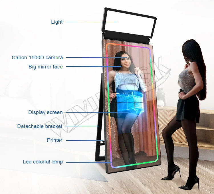 Mirror Photobooth Magic Selfie Photo Mirror Booth With Camera Printer ...
