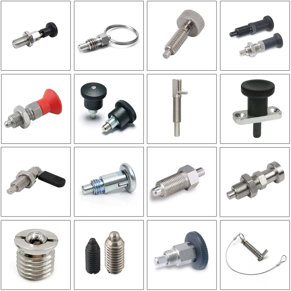 Stainless Steel Spring-loaded Knurled Knob Head M6 Lock Out Hand ...