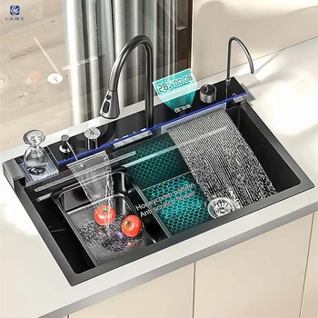 2024 New Trend Tiktok Smart Kitchen Sink With Waterfall Digital Piano ...