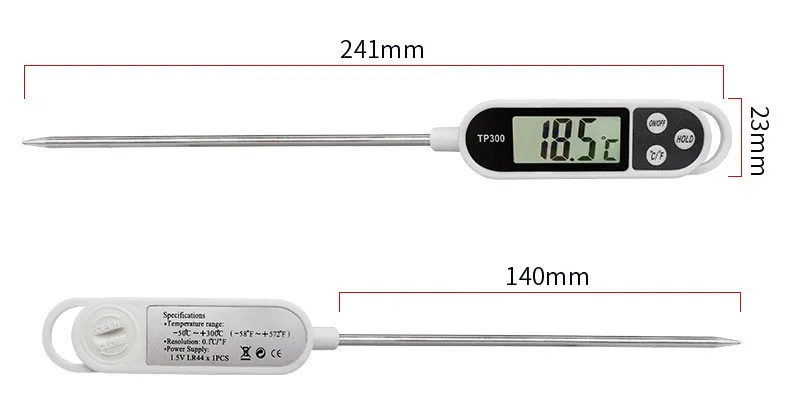 Cheap Digital Meat Thermometer TP300 for Kitchen & BBQ