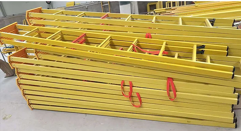 Insulated Fiberglass Construction Site Safety Handrail Ladder Foldable ...
