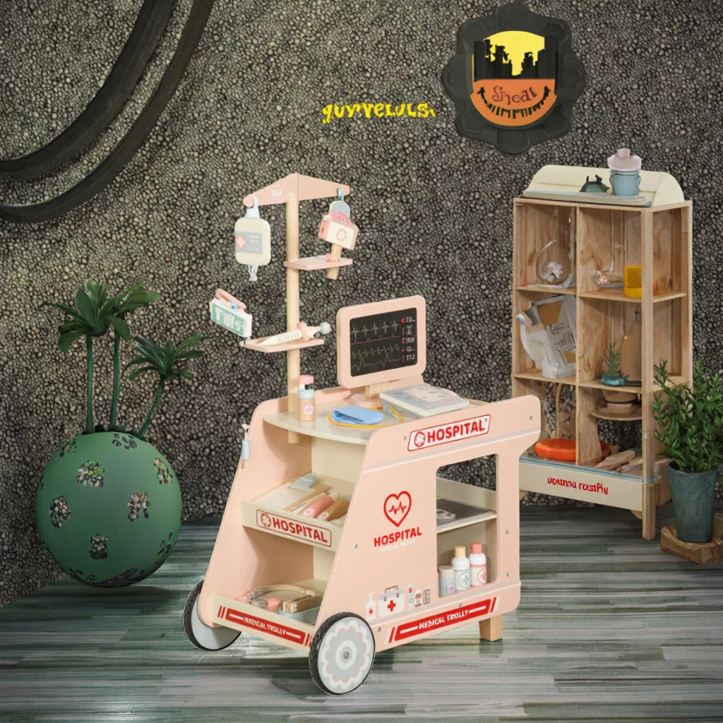 New Educational Children's Wooden Doctor Set Simulation Nurse Injection ...