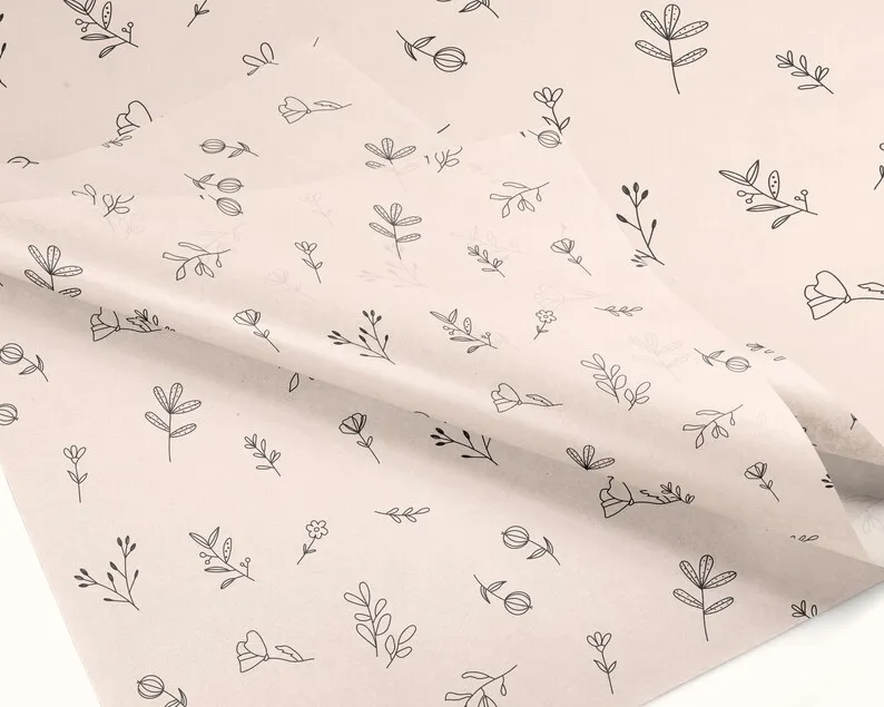 Botanical Tissue Paper - Custom Printed for Restaurants