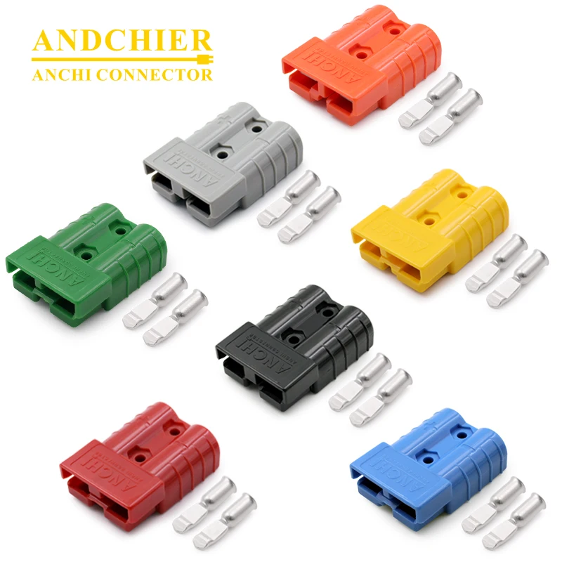 350 Amp 2/0 Gauge Battery Quick Connectors 350a 600v Jumper Cable Plug ...