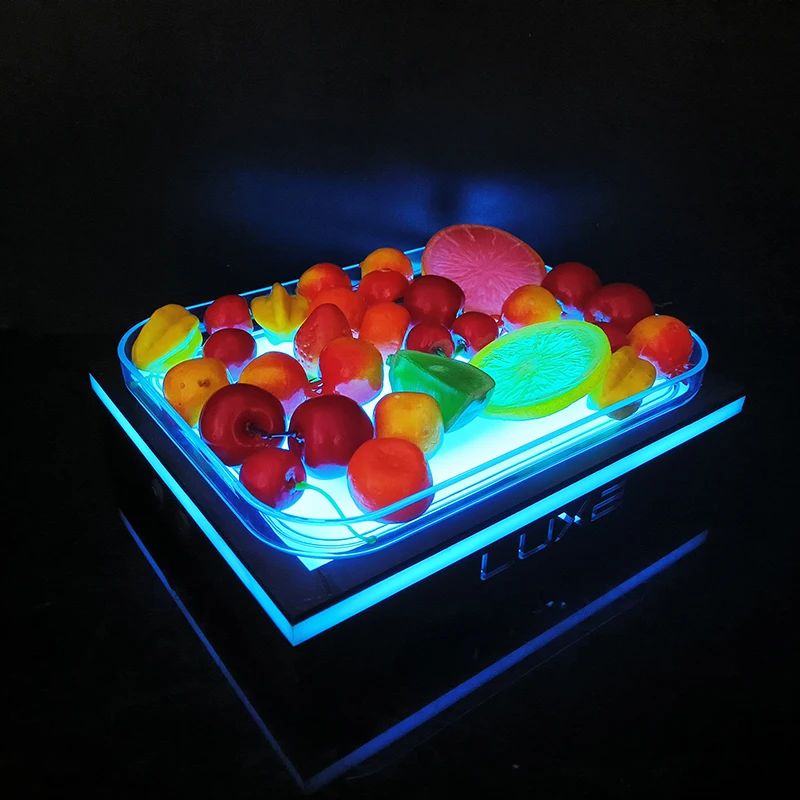 China Custom Made Led Fruit Serving Tray Restaurant Hotel Glowing Fruit ...
