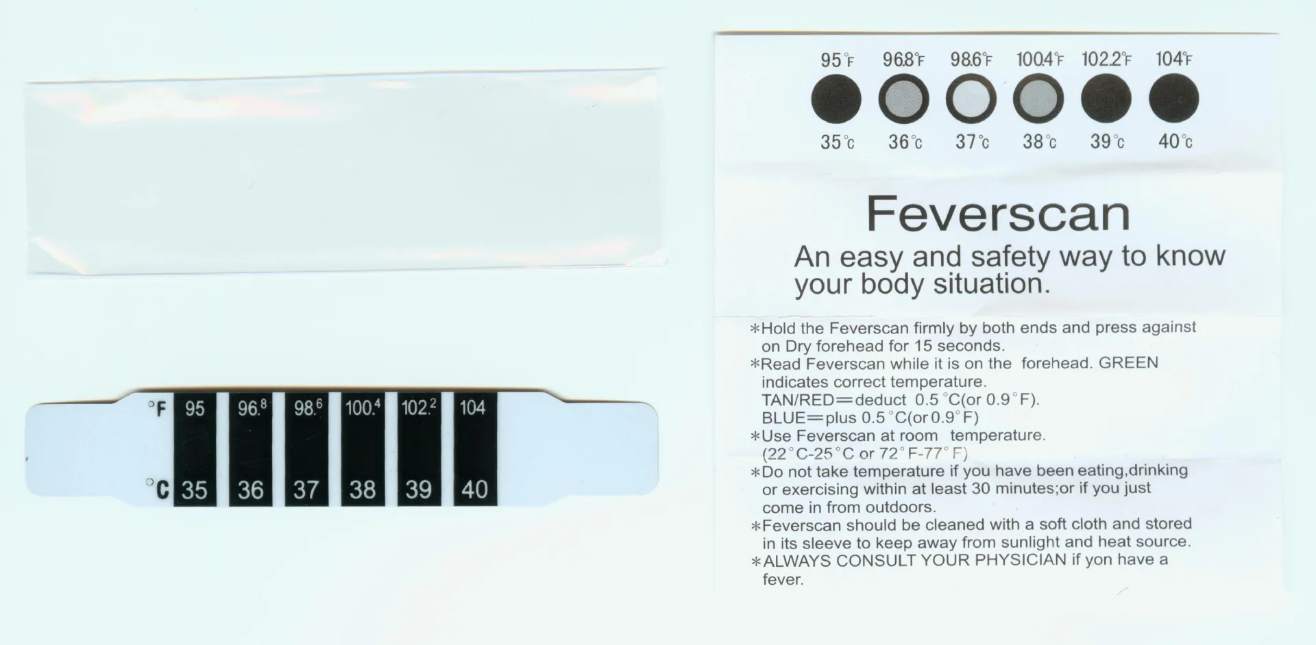 H135 Color-changing Digital Thermometer Patch for Body Temperature OEM