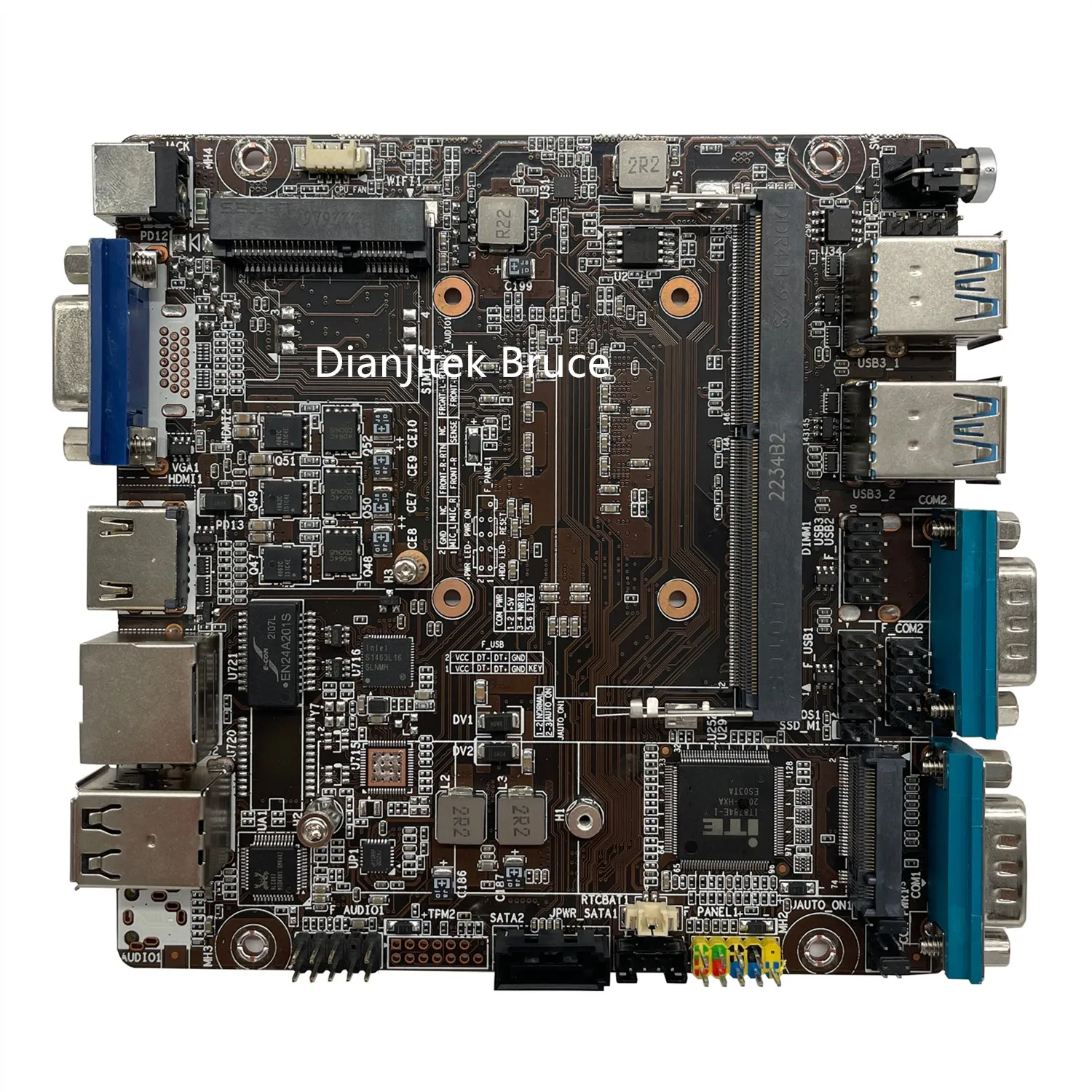 Nano Itx 1165g7 Motherboard With Dual Nic Dual Lan,M.2 Nvme 2280 X4,Usb 3.2,11th Gen Cpu Onboard ...