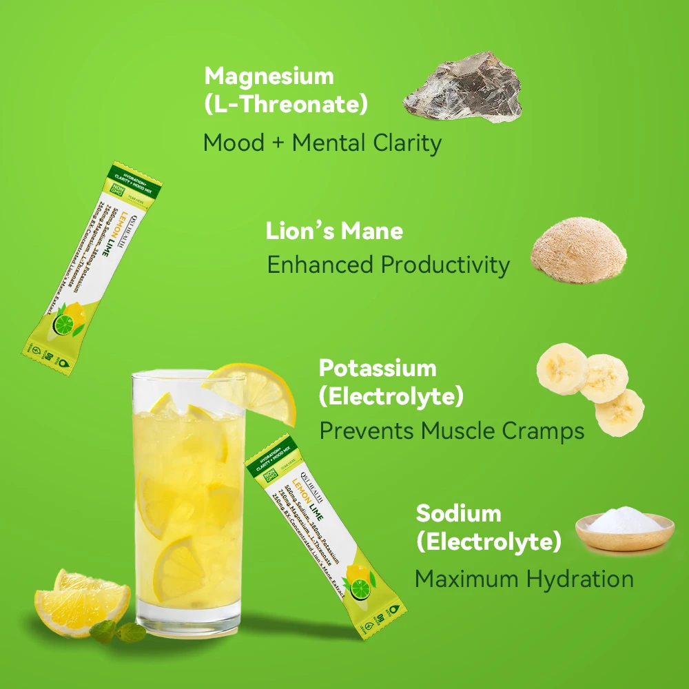 Vitamins Sugar-Free Electrolyte Hydration Powder Packets for Fast ...