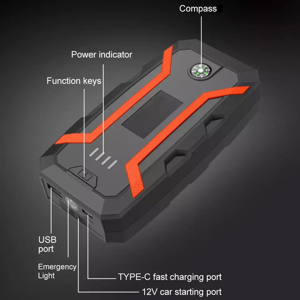 Car Battery Jump Starter 2 In 1 Heavy Duty Booster Dd Pai Portable 12v ...