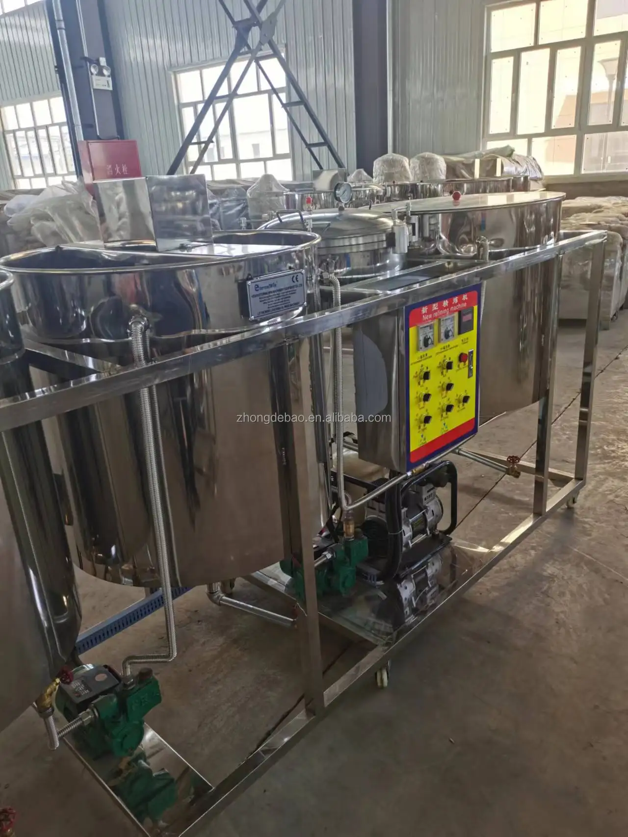 Small Cooking Oil Refinery Machine Sunflower Crude Edible Oil Refinery ...