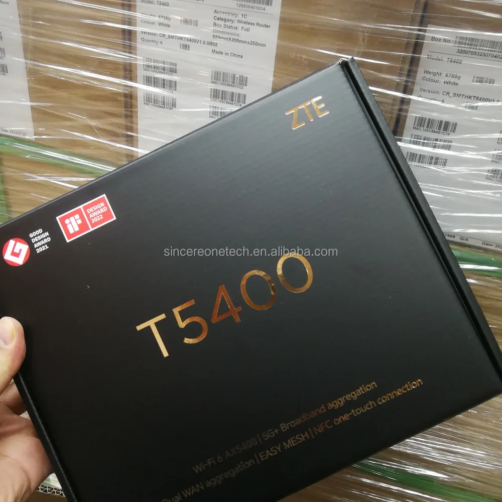 ZTE T5400 Wifi 6+ Mesh AX5400 Router - Fast through Walls