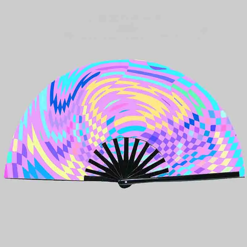 Romantic Floral Wedding Clack Fan 33cm Plastic Frame and Patterned ...