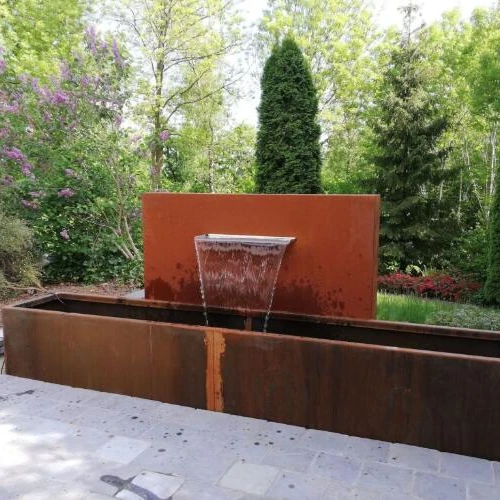 New Design Corten Steel Metal Waterfall Screen Outdoor Decoration Rain ...