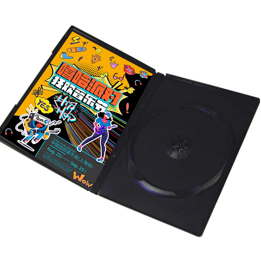 Custom Edible Circle DVD Case Mylar Bags - Holographic Cali Packs