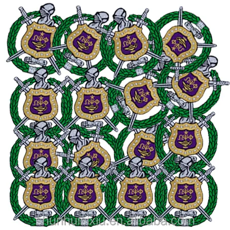 Pink And Green Shield Logo Sorority Embroidery Patches Custom Iron On ...