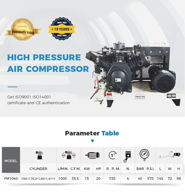 MZB air Compressor 8 bar OEM Good Quality High Pressure air Compressor ...