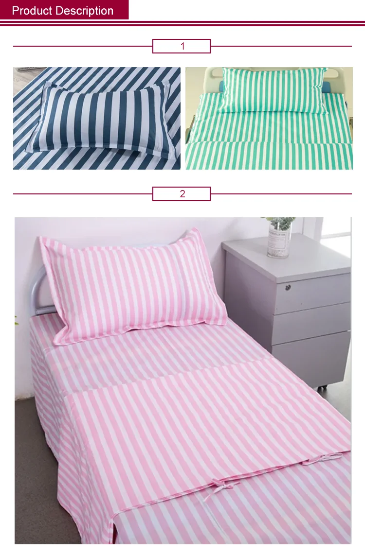 65% Polyester Bedding Sets & Collections 35% Cotton 200tc Hospital ...
