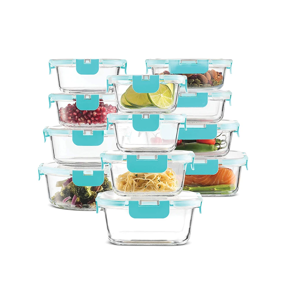 Microwave Safe Glass Food Containers - Perfect for Meal Prep