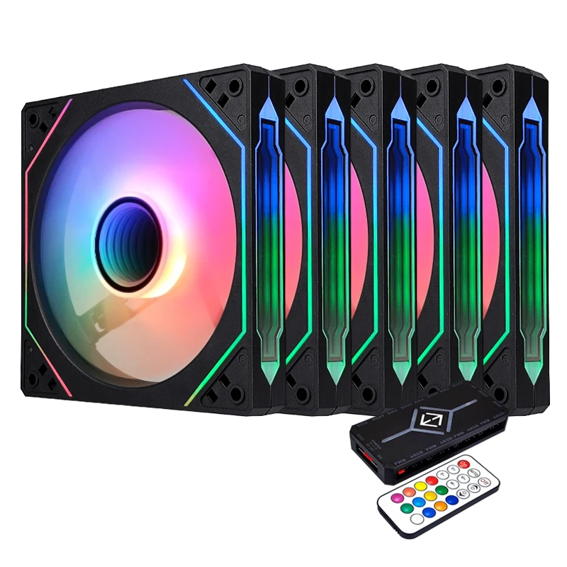 Colorful 120mm Argb Fan Cpu Cooler Pack For Gaming Pc Case Atx Cooling ...