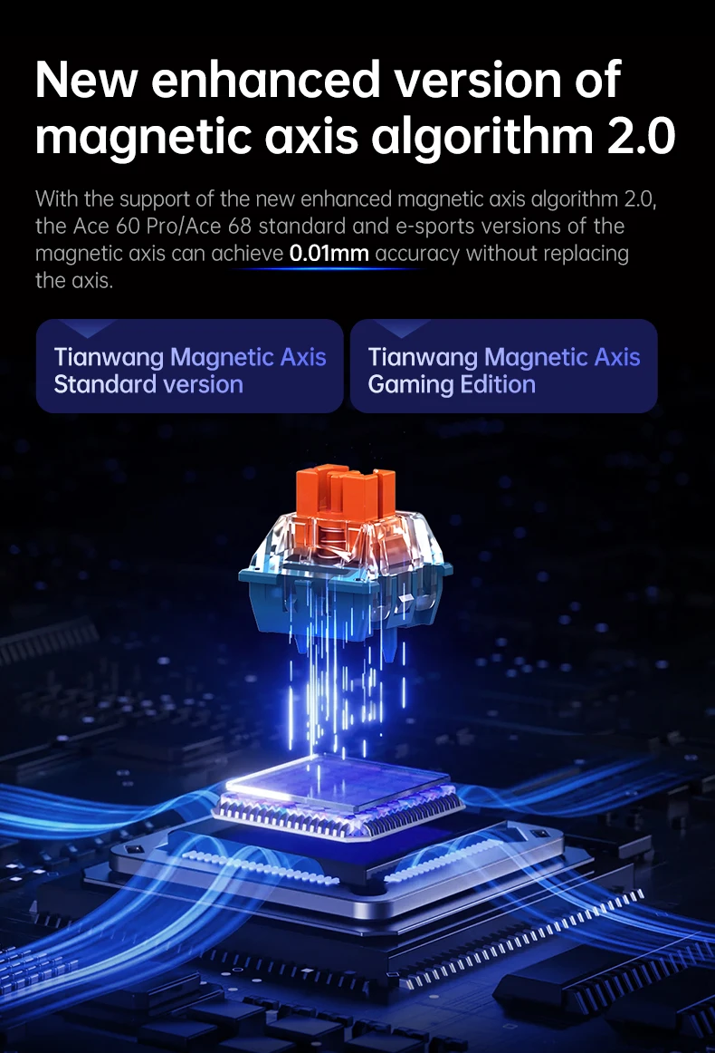 MCHOSE Ace68 Magnetic Axis Keyboard - Customized Gaming