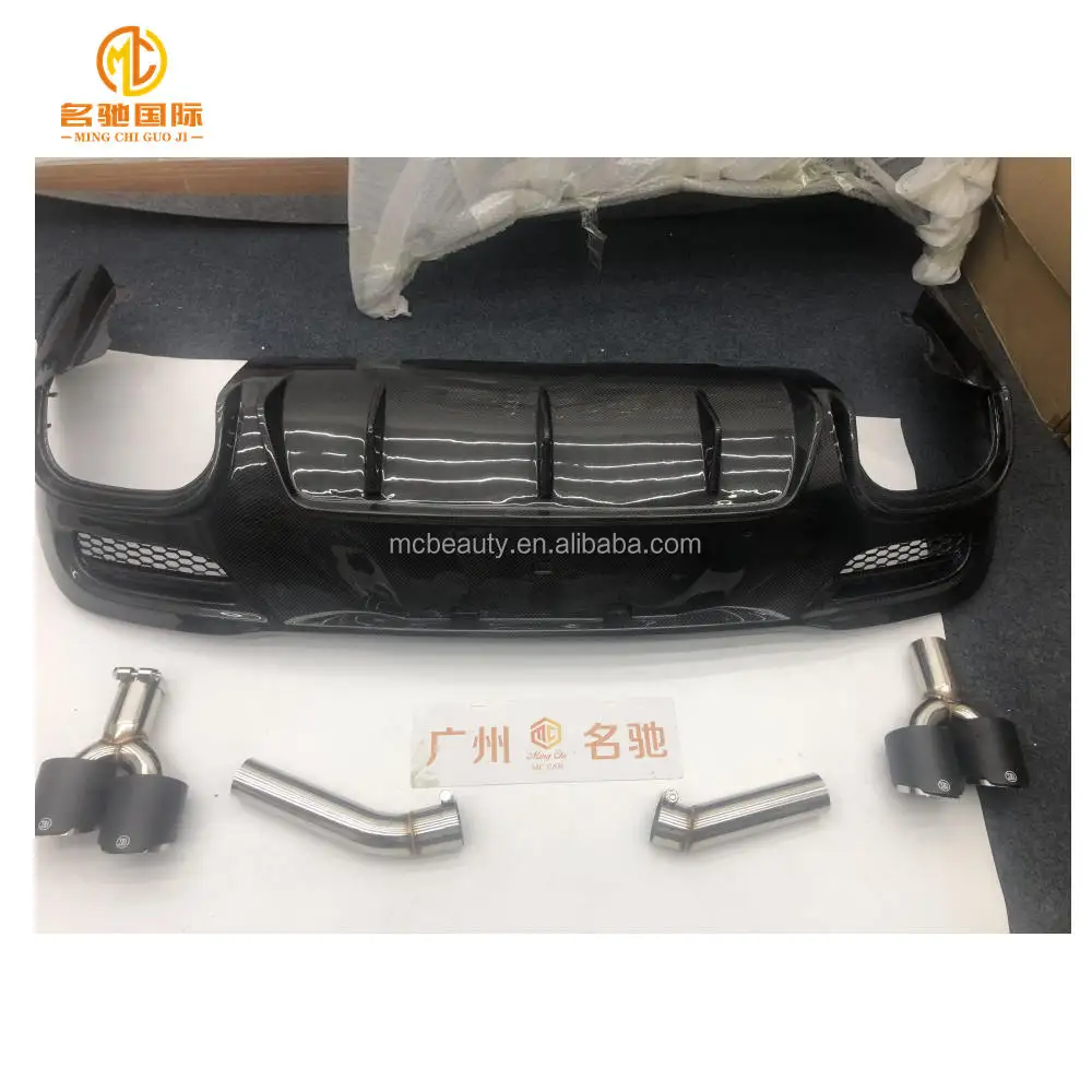 Brabu Style Bumper Rear Diffuser For Mercedes Benz Gle63s Amg Coupe ...