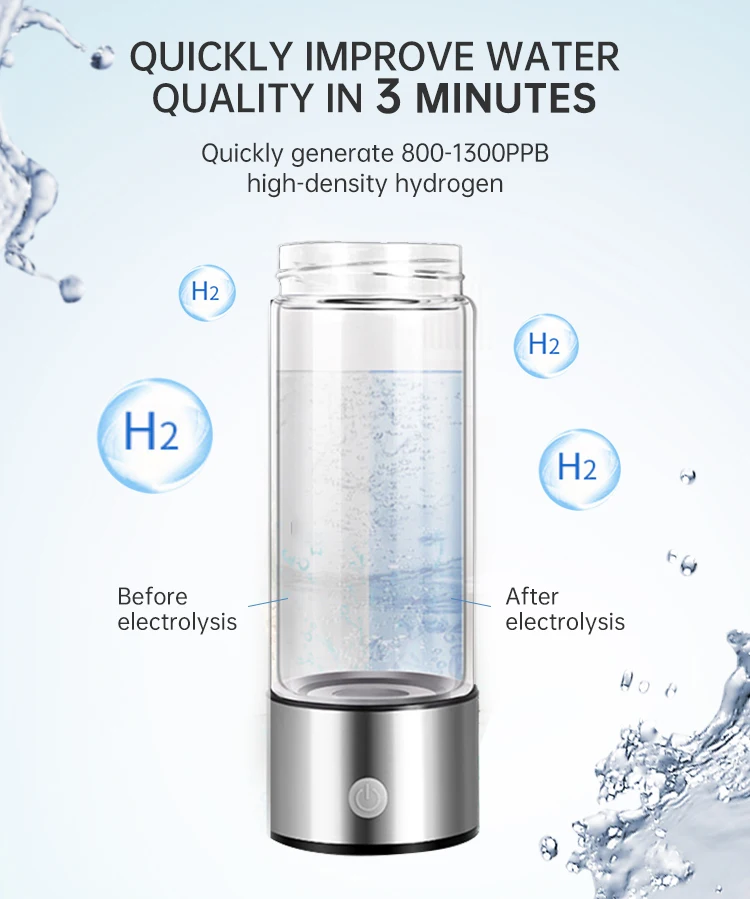 Portable Hydrogen Water Cup - Healthier Hydration Option