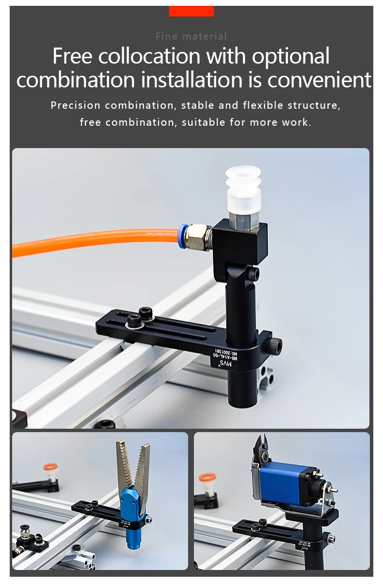 Aluminum Robotic Arm Actuator Bracket Fixture Component & Gripper ...