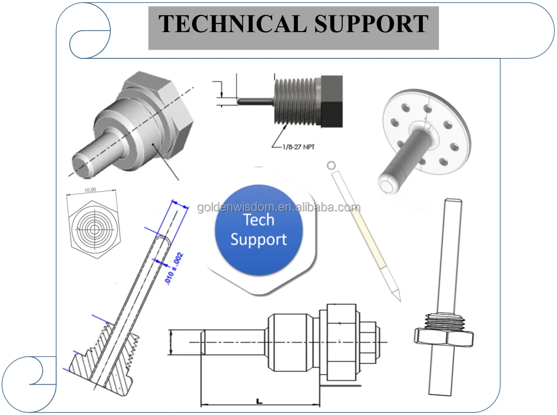 NTC probes and assembly threaded probe assemblies thermistor probes and ...