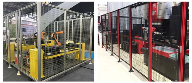 Safety Devices Modular Safety Fencing Industrial Guard Fence System ...