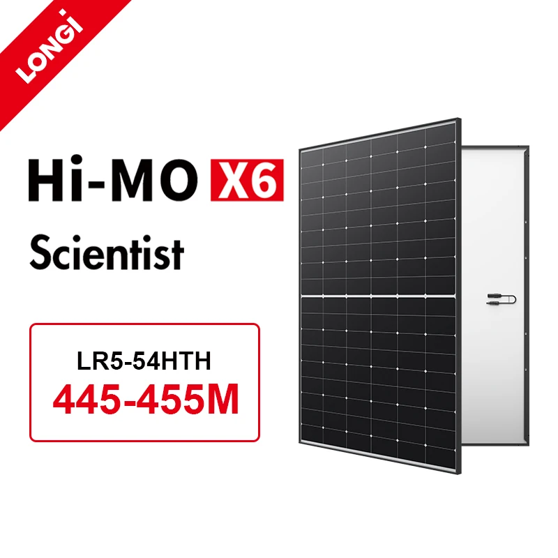 LONGi PV Modules Hi-MO X6 Scientist LR5-54HTH 420-440M Half Cell Solar ...